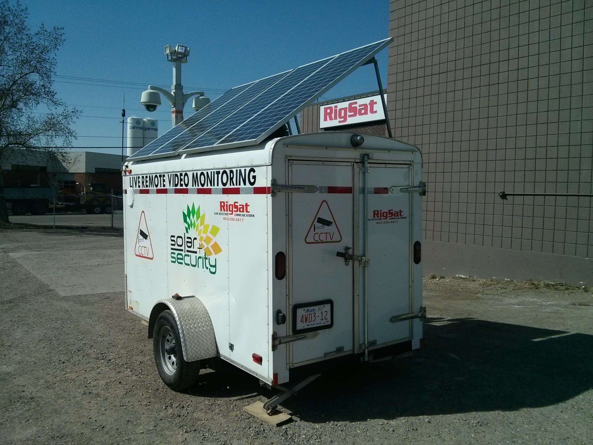 Mobile Surveillance Trailer - RigSat Communications